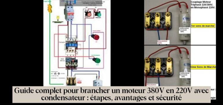 Guide complet pour brancher un moteur 380V en 220V avec condensateur : étapes, avantages et ...