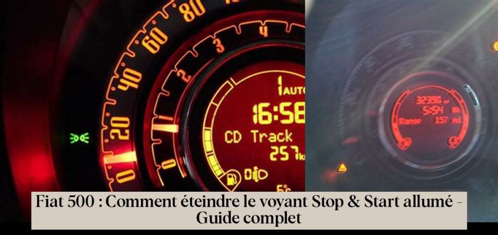 Fiat 500 : Comment éteindre le voyant Stop & Start allumé - Guide ...