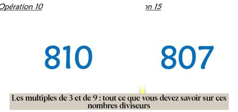 Les multiples de 3 et de 9 : tout ce que vous devez savoir sur ces ...
