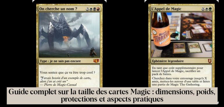 Guide complet sur la taille des cartes Magic : dimensions, poids ...