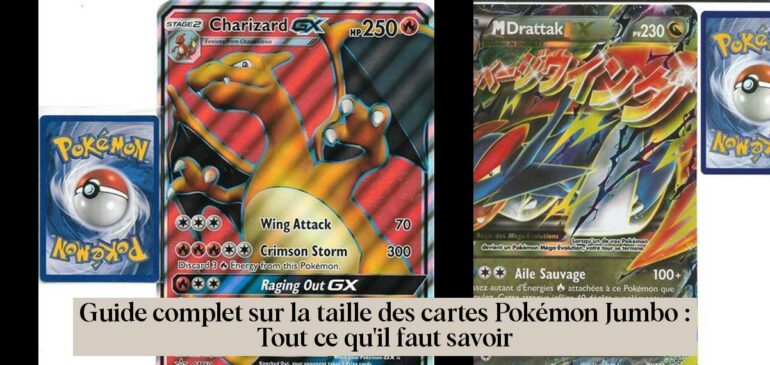 Guide complet sur la taille des cartes Pokémon Jumbo : Tout ce qu'il ...